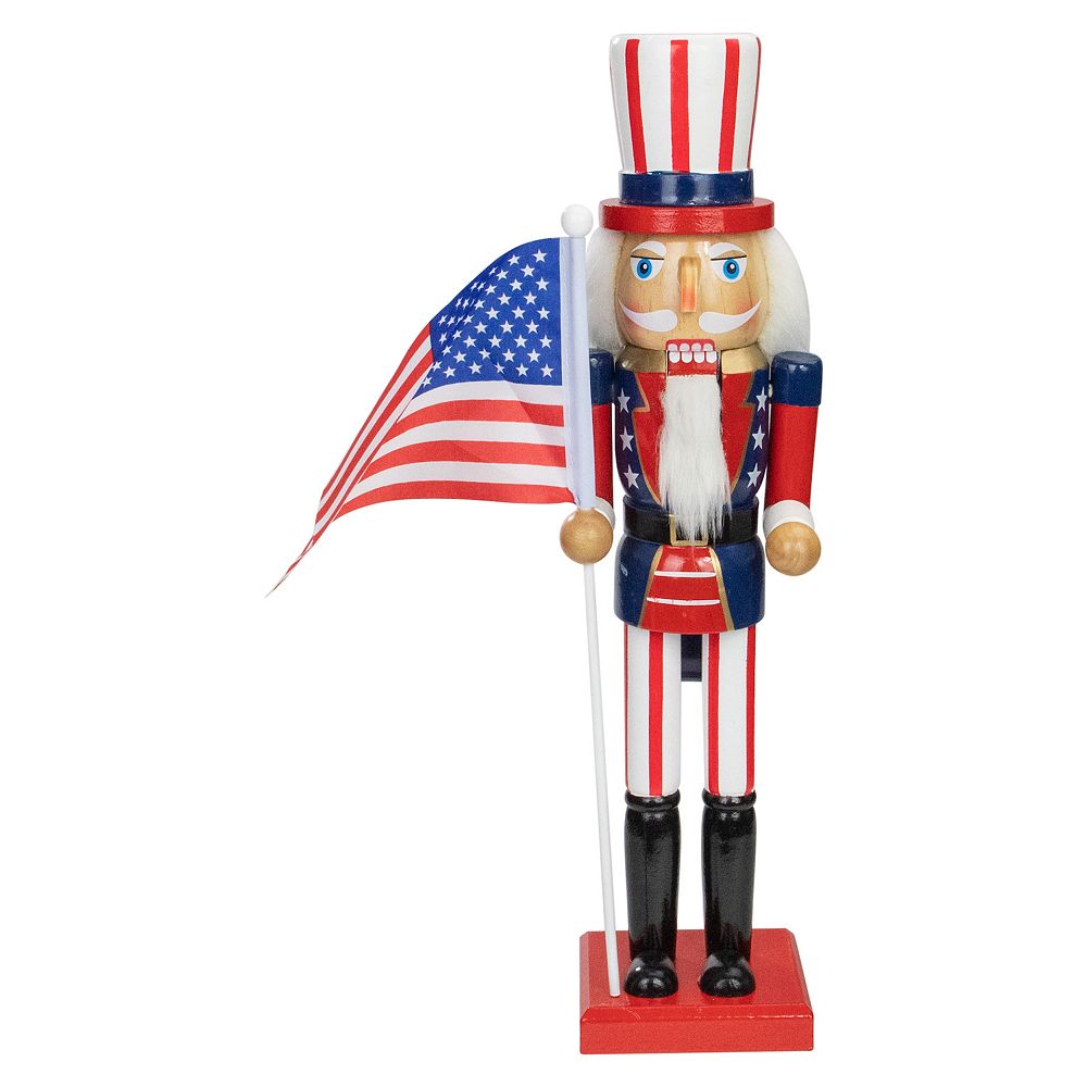 Patriotic Uncle Sam Christmas Nutcracker Table Decor