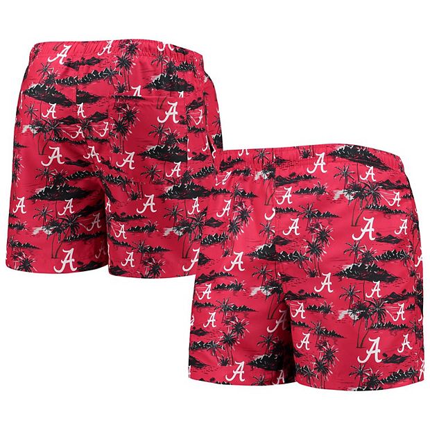 Men's FOCO Crimson Alabama Crimson Tide Island Palm Swim Trunks
