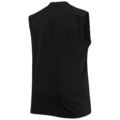 Men's Black Las Vegas Raiders Big & Tall Muscle Tank Top