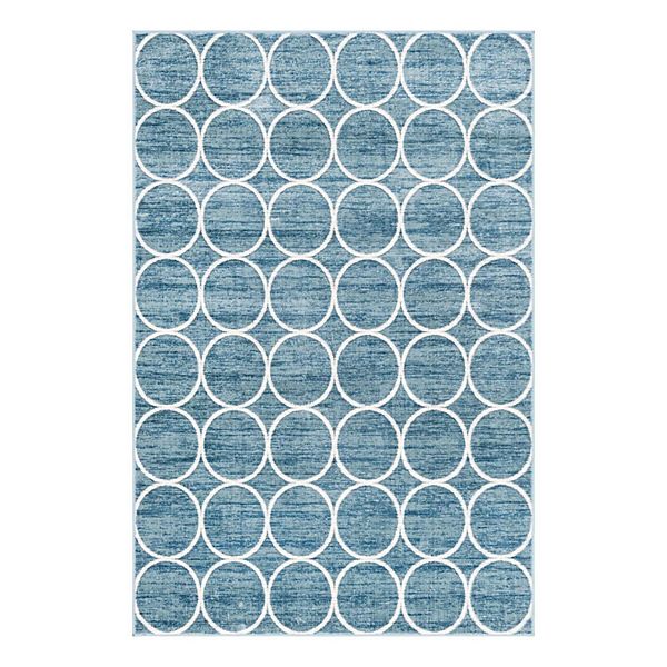 Unique Loom Dots Matrix Trellis Rug