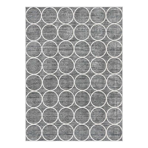 Unique Loom Dots Matrix Trellis Rug