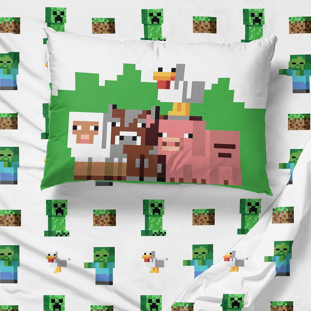 Minecraft Sheet Set with Pillowcases