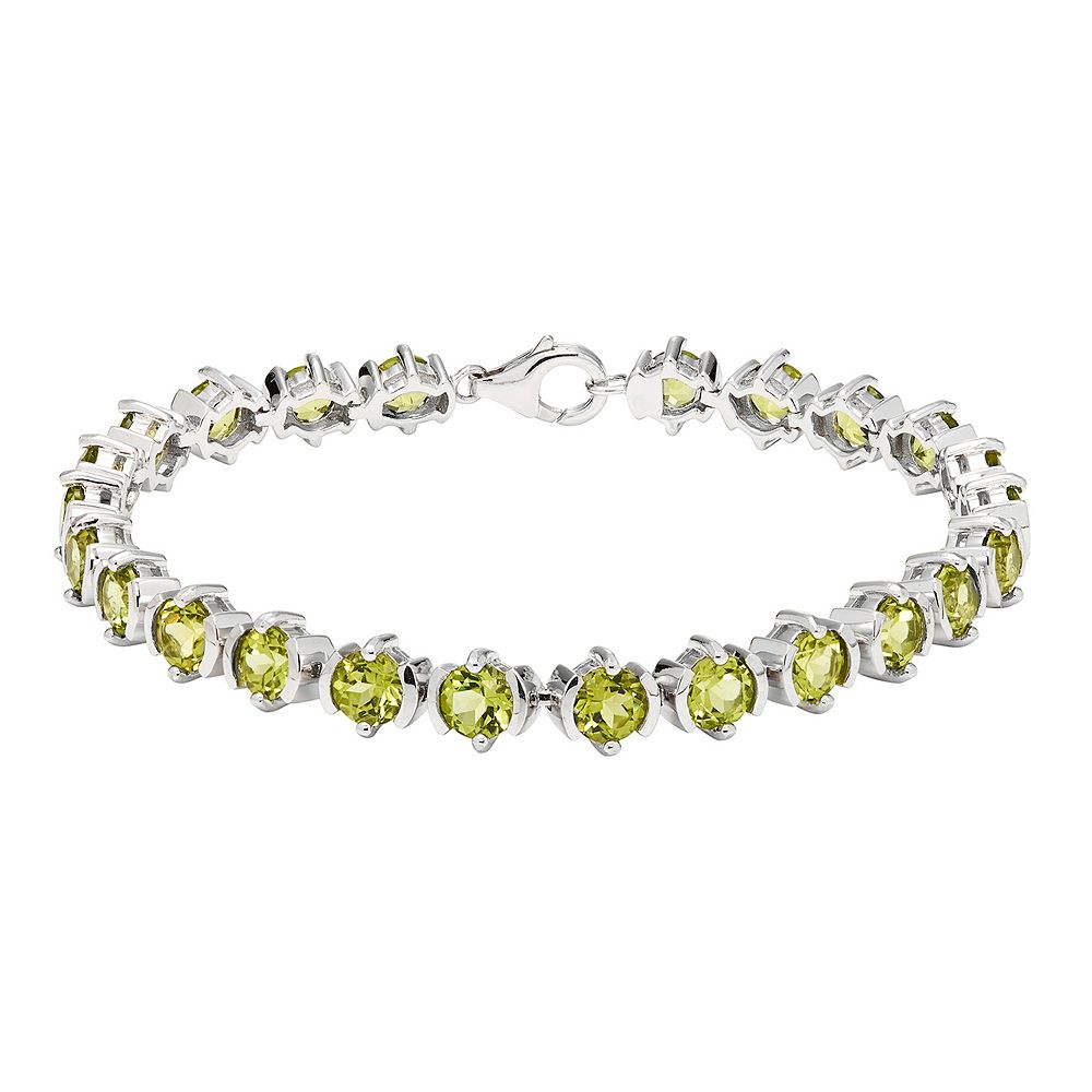 Sterling Silver & Peridot Bracelet