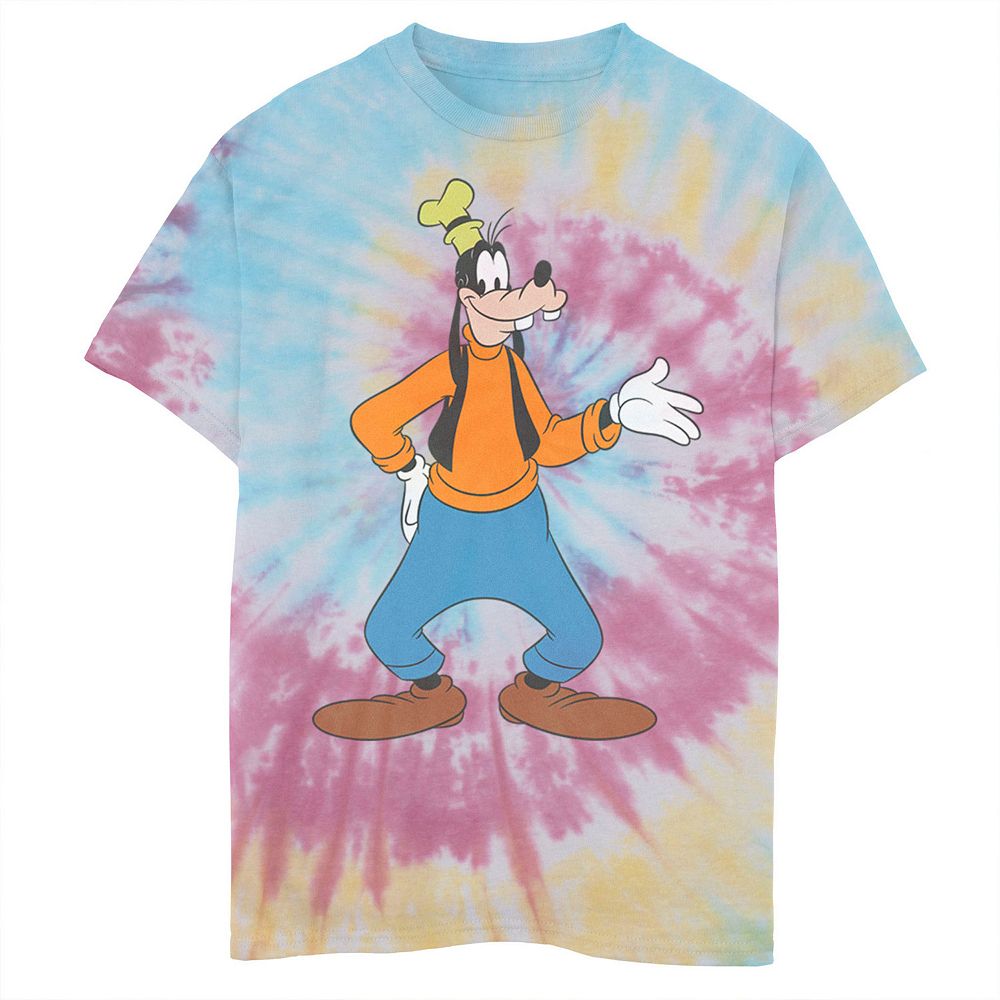 Disney's Goofy Boys 8-20 Traditional Pose Tie Dye Graphic Tee
