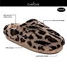 Women's Cuddl Duds® Faux Fur Puff Clog Slipper with TPR Cup Sole