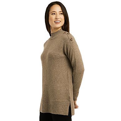 Women's AB Studio Mockneck Drop Shoulder Sweater