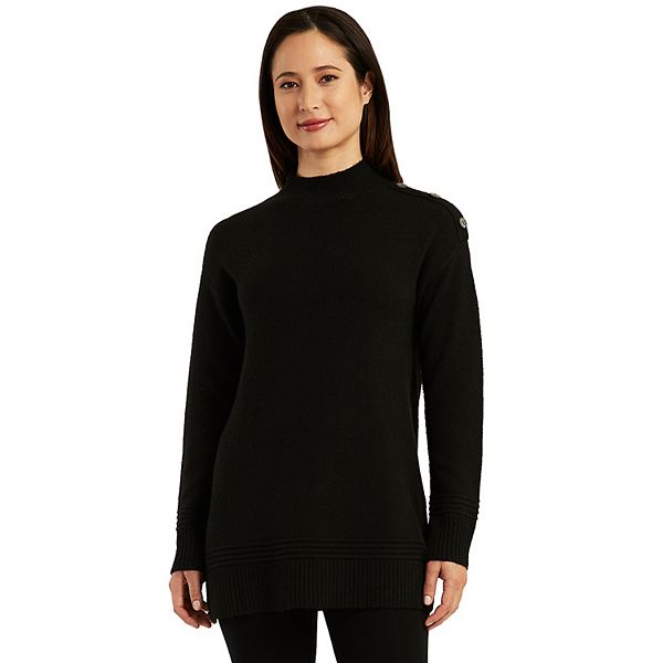 Women's AB Studio Mockneck Drop Shoulder Sweater