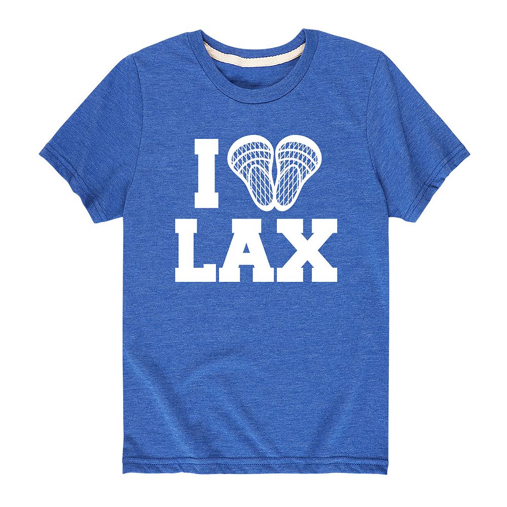 Boys 8-20 I Heart Lax Lacrosse Graphic Tee