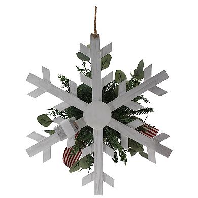 St. Nicholas Square® LED Wooden Snowflake Wall Decor