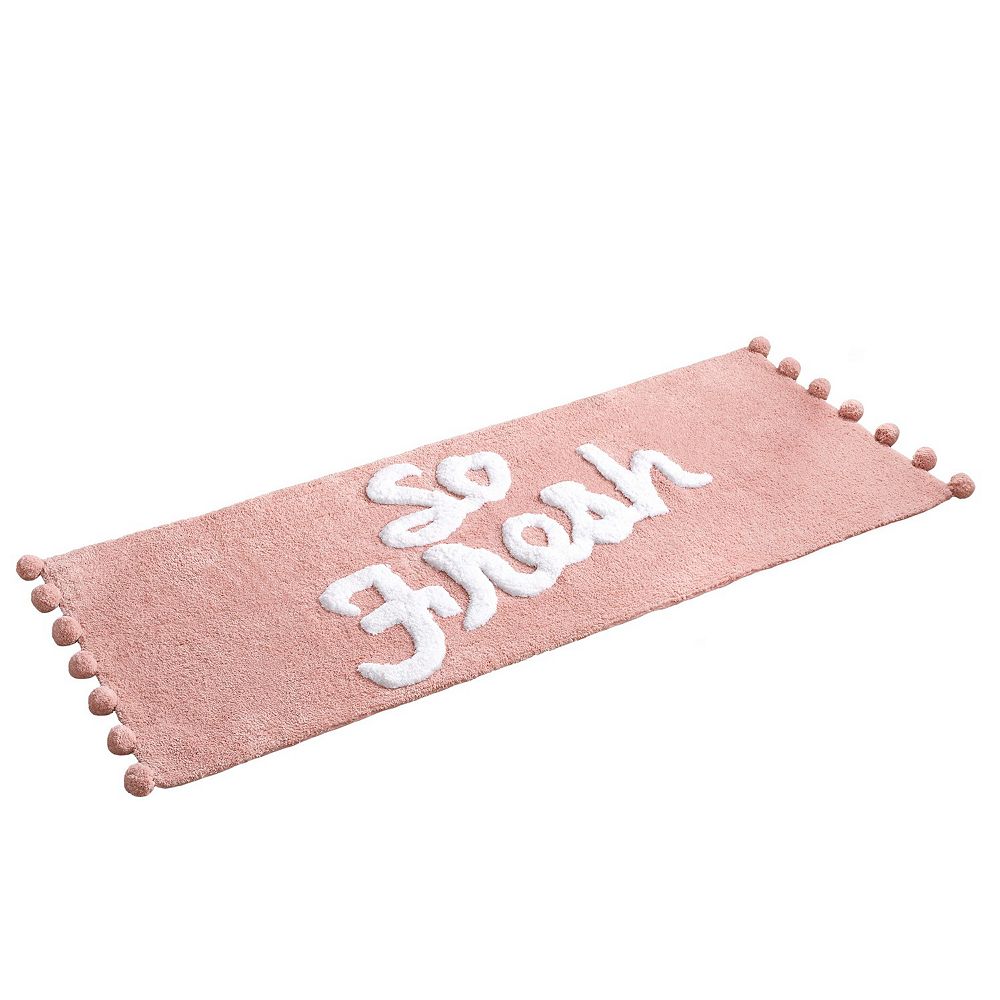 VCNY Home So Fresh Pom Pom Pink Bath Rug VCNY Home So Fresh Pom Pom Pink Bath Rug