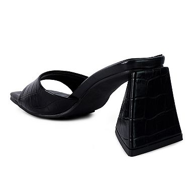 London Rag Trinity Triangle Block Heel Women's Sandals