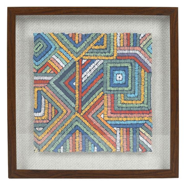 Colorful Deckled Shadowbox Framed Wall Art
