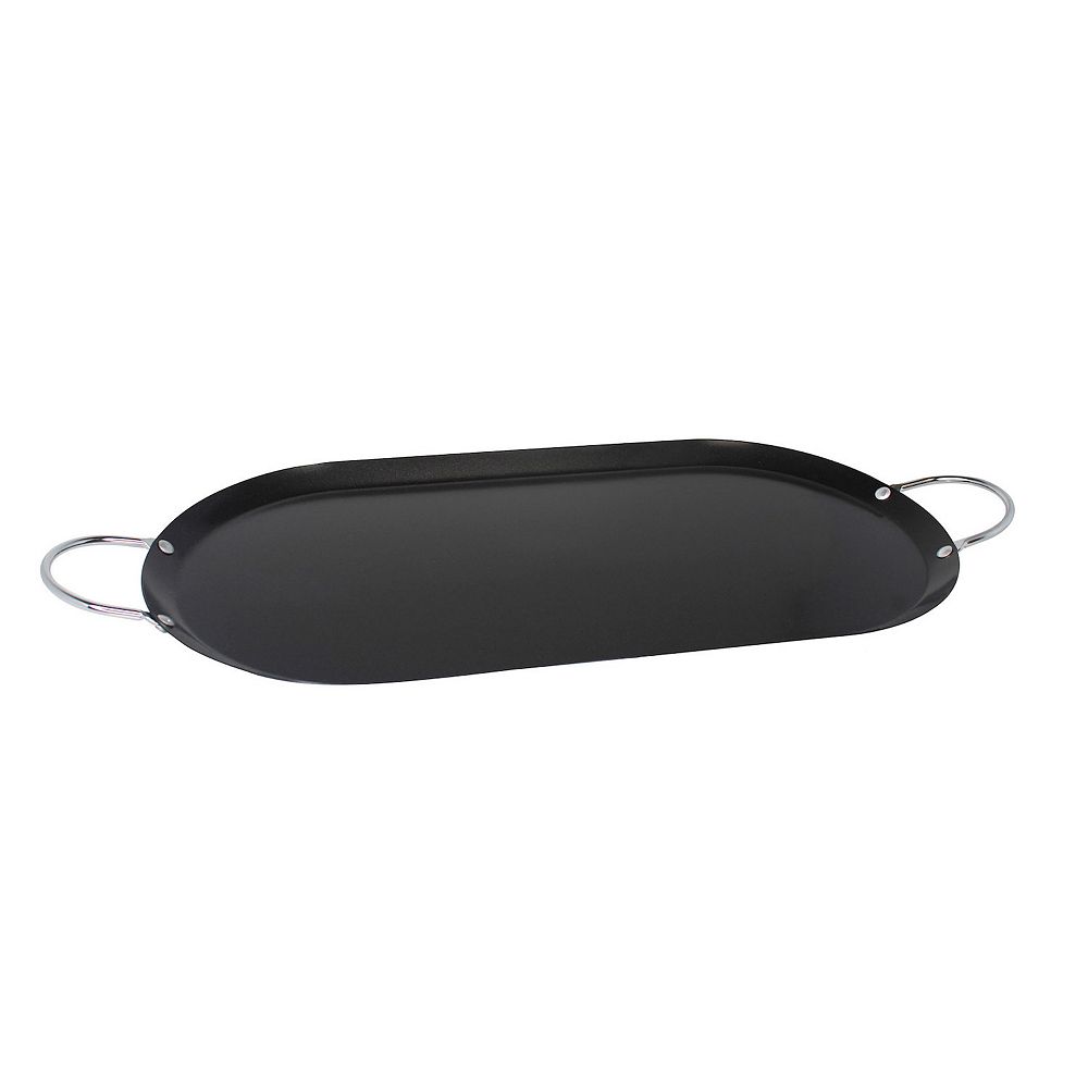 IMUSA 17-in. Carbon Steel Oval Comal with Metal Handles / IMUSA Comal ...