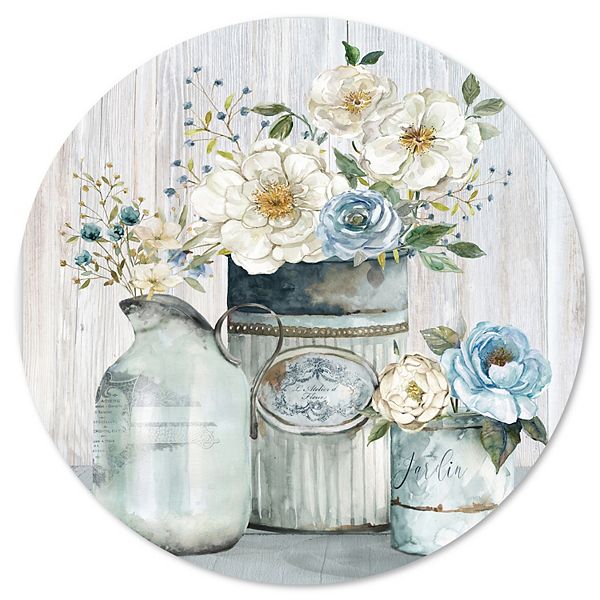 COURTSIDE MARKET French Garden II Circle Wall Decor