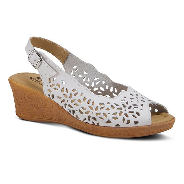 Step Spring Step Footsie Women's Leather Wedge Sandals