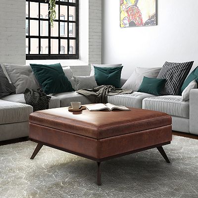 Storage ottoman coffee table square store
