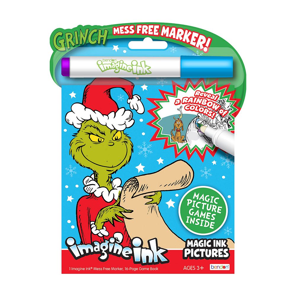 Dr. Seuss The Grinch Who Stole Christmas Imagine Ink & Mess Free Marker Set