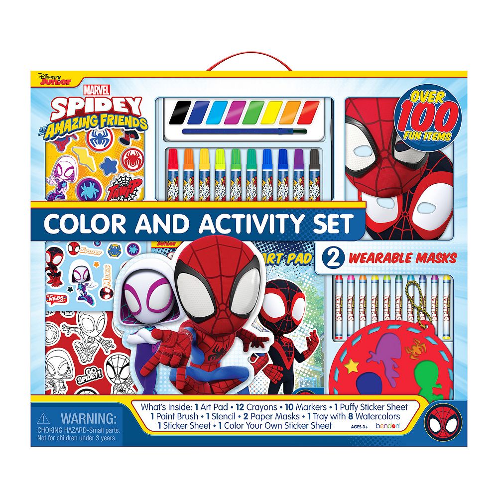 Marvel Spidey & His Amazing Friends Markers, Paints & Stickers Color ...