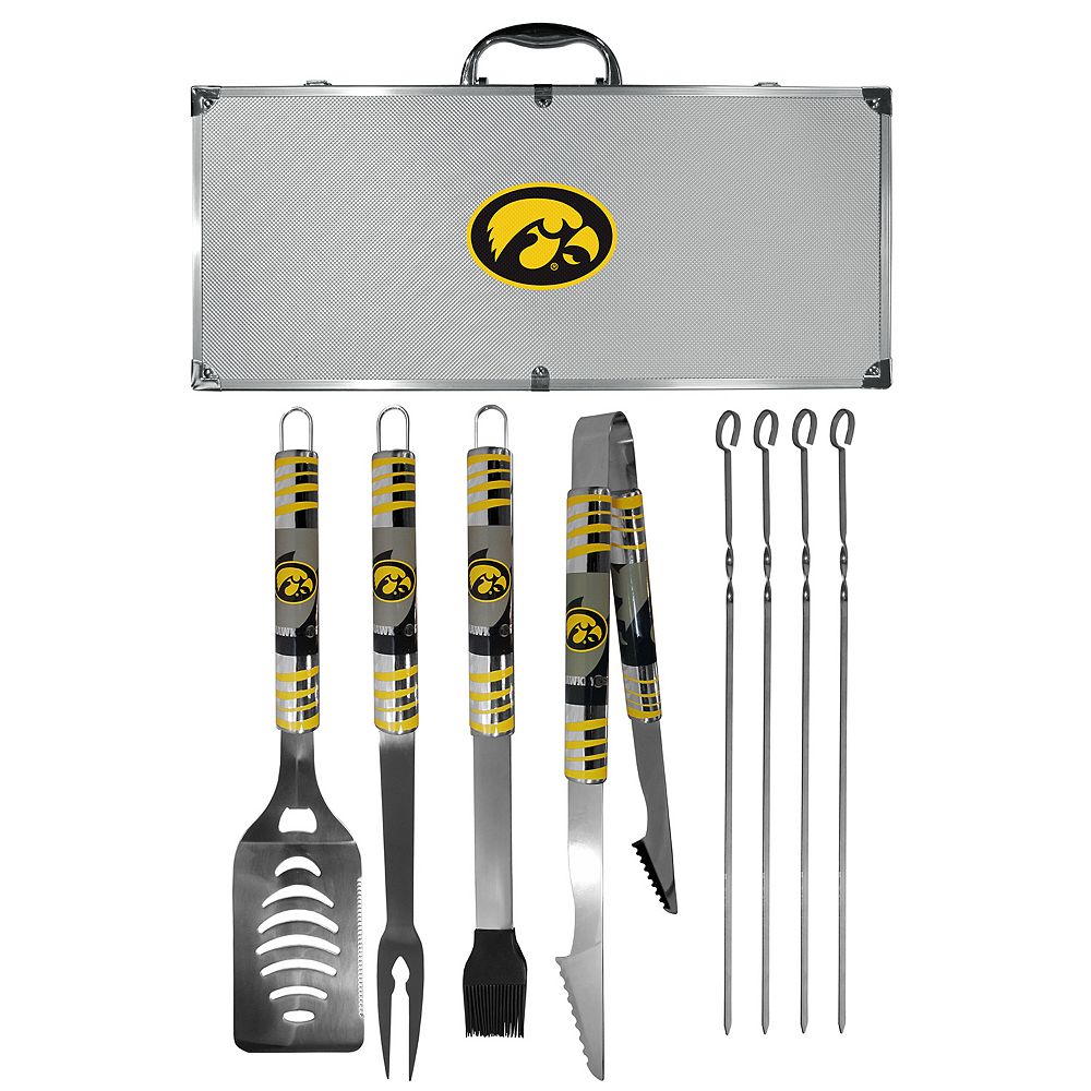 Iowa Hawkeyes Tailgater 8-Piece BBQ Grill Set
