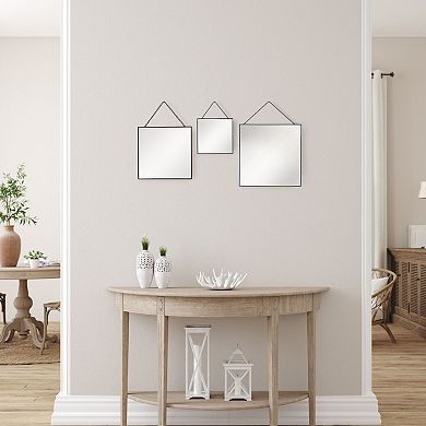 Scott Living Square Mirrors With Chain 3-pack Set
