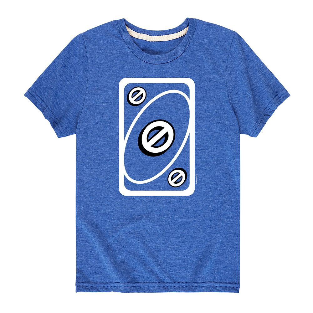 Boys 8-20 Mattel UNO Blue Skip Card Graphic Tee