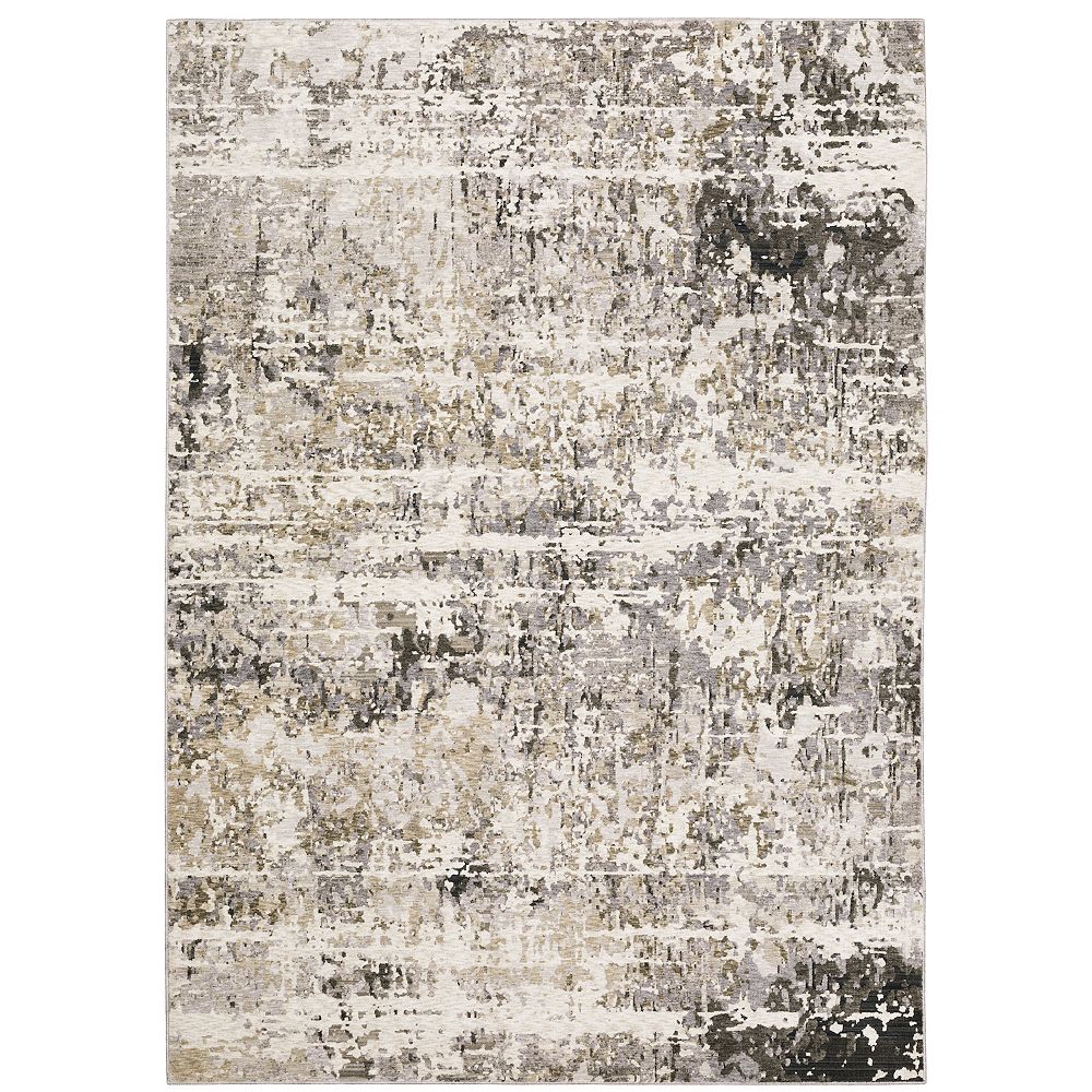 StyleHaven Nelson Distressed Ivory Abstract Area Rug