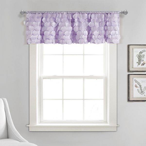 Lush Decor Gigi Lilac Window Valance