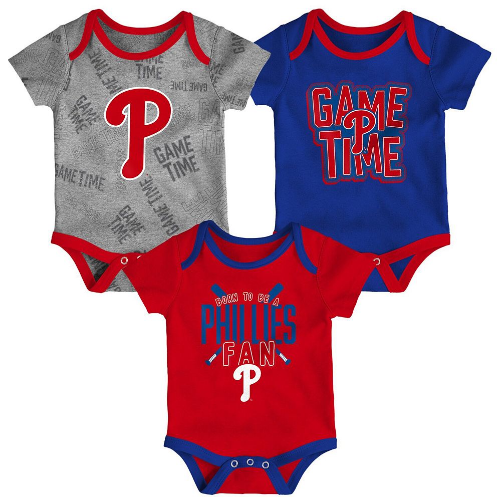 Newborn & Infant Philadelphia Phillies Red/Royal/Heathered Gray Game ...
