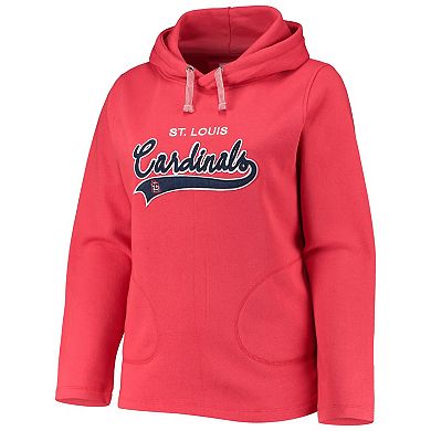 Women's Soft as a Grape Red St. Louis Cardinals Plus Size Side Split ...
