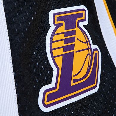 Men's Mitchell & Ness Gold/Black Los Angeles Lakers 2009/10 Hardwood ...