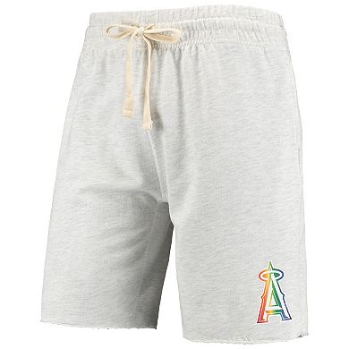 Men's Concepts Sport Oatmeal Los Angeles Angels Mainstream Logo Terry ...