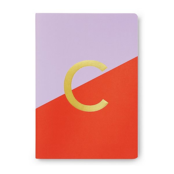 Punch Studio Monogram Letter Notebook