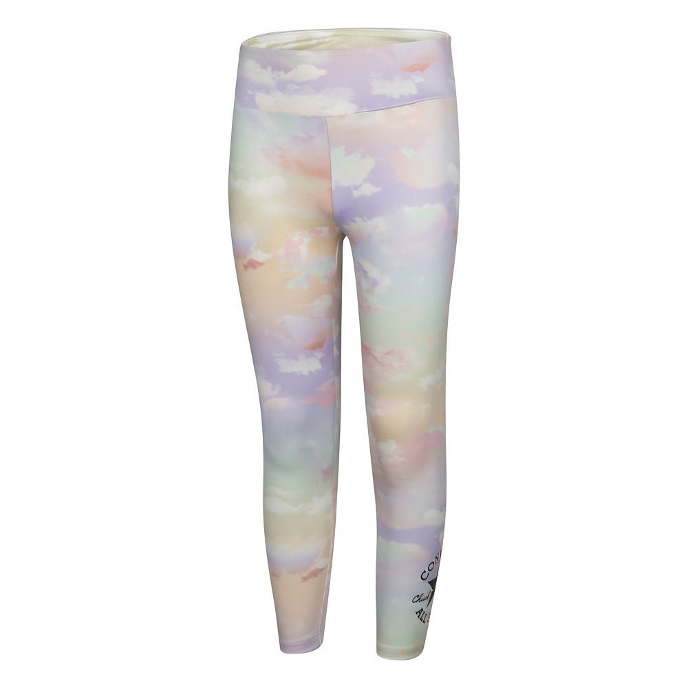 Girls 7-16 Converse Printed High Rise Dri-FIT Leggings