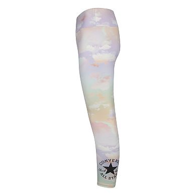 Girls 7-16 Converse Printed High Rise Dri-FIT Leggings