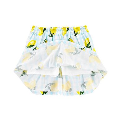 Girls 4-8 Carter's 2-Piece Flutter Top & Lemon Skort Set