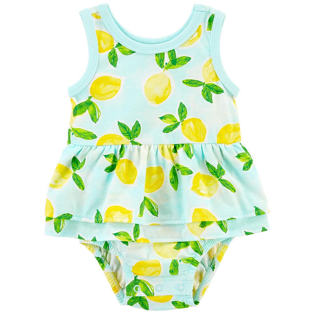 Baby & Toddler Girl Carter's Lemon Tank Sunsuit
