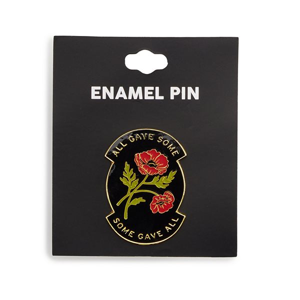 Bioworld Poppy Veterans Day Enamel Pin