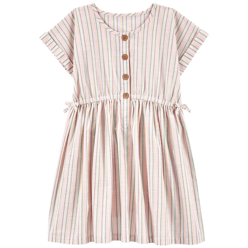 Girls 4-14 Carter's Striped Poplin Dress