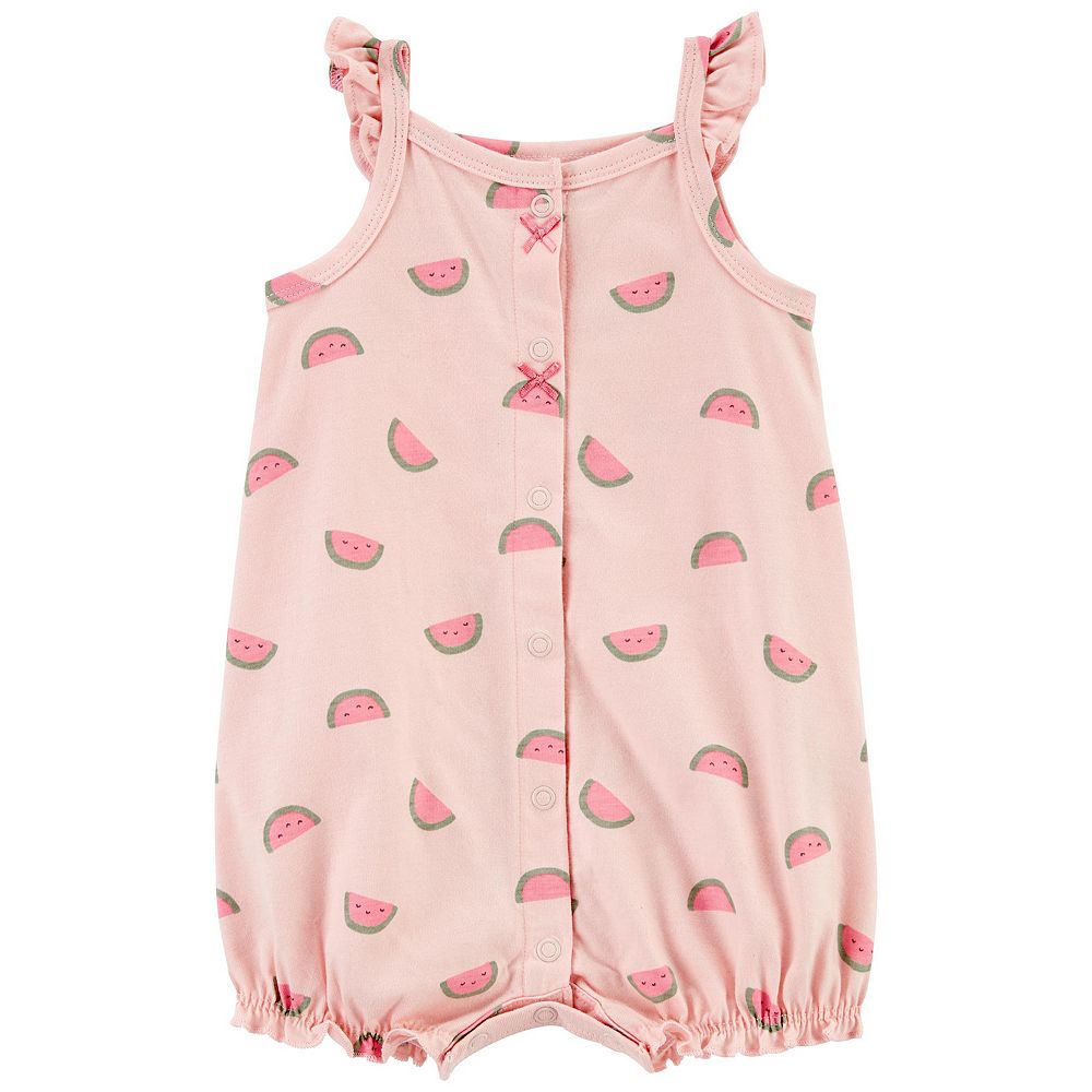 Baby Girl Carter's 1-Piece Pink Watermelon Romper