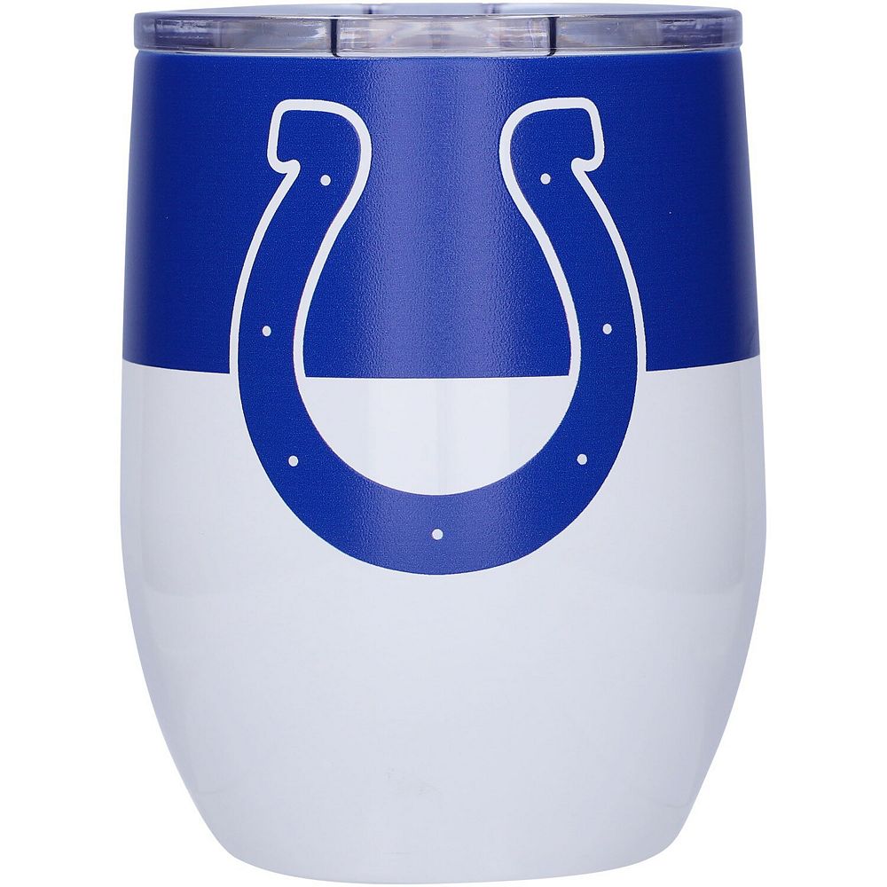 Indianapolis Colts 16oz. Colorblock Stainless Steel Curved Tumbler