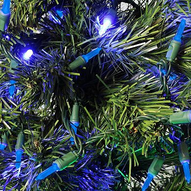 Sunnydaze 70 Ct Indoor/Outdoor Holiday LED String Lights - Blue - 23 ft