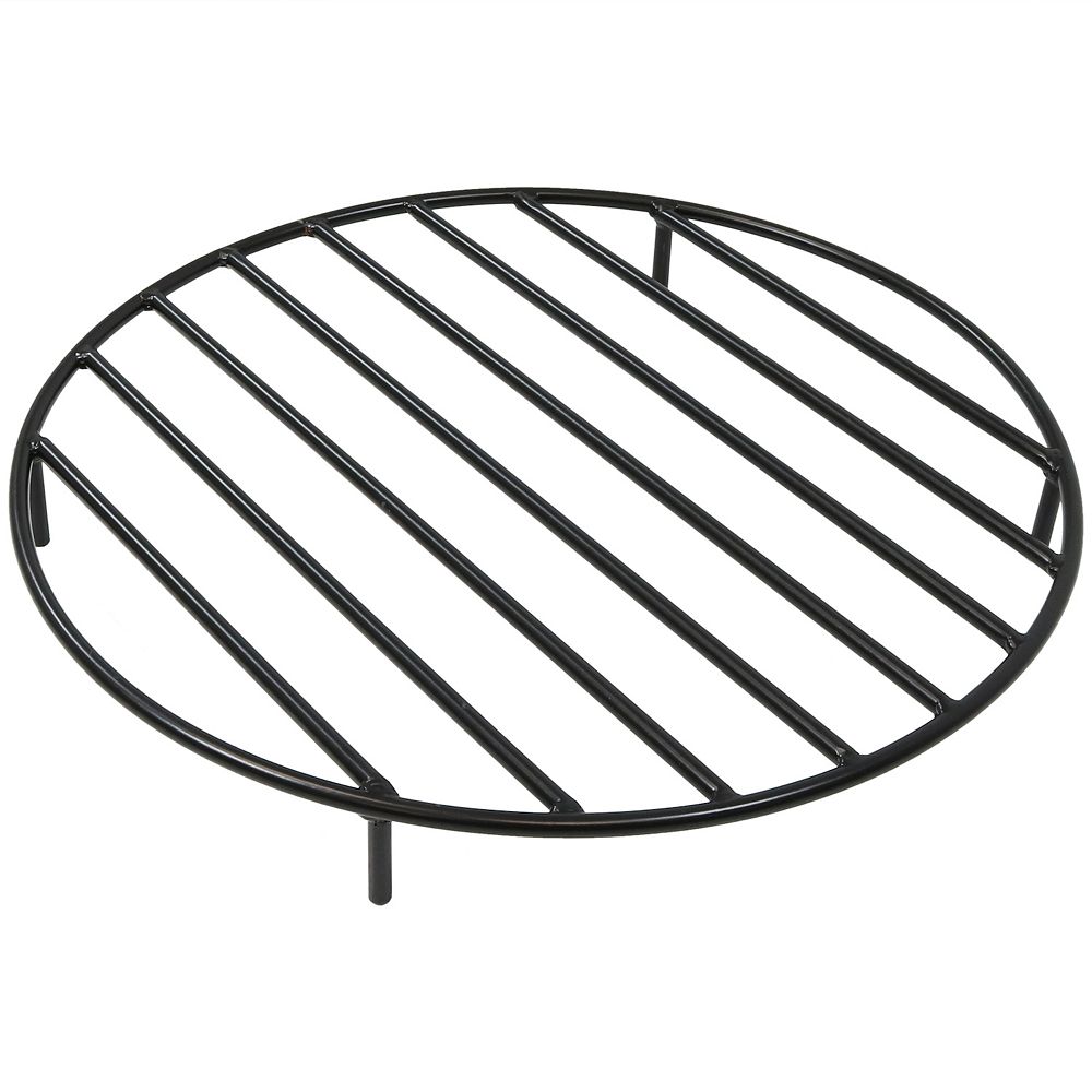 Sunnydaze Steel Round Outdoor Fire Pit Grate with Heat Resistance