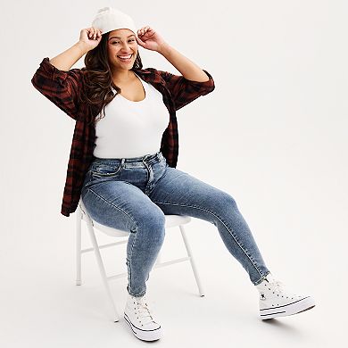 Juniors' Plus Size WallFlower Insta Soft Ultra Skinny Jeans