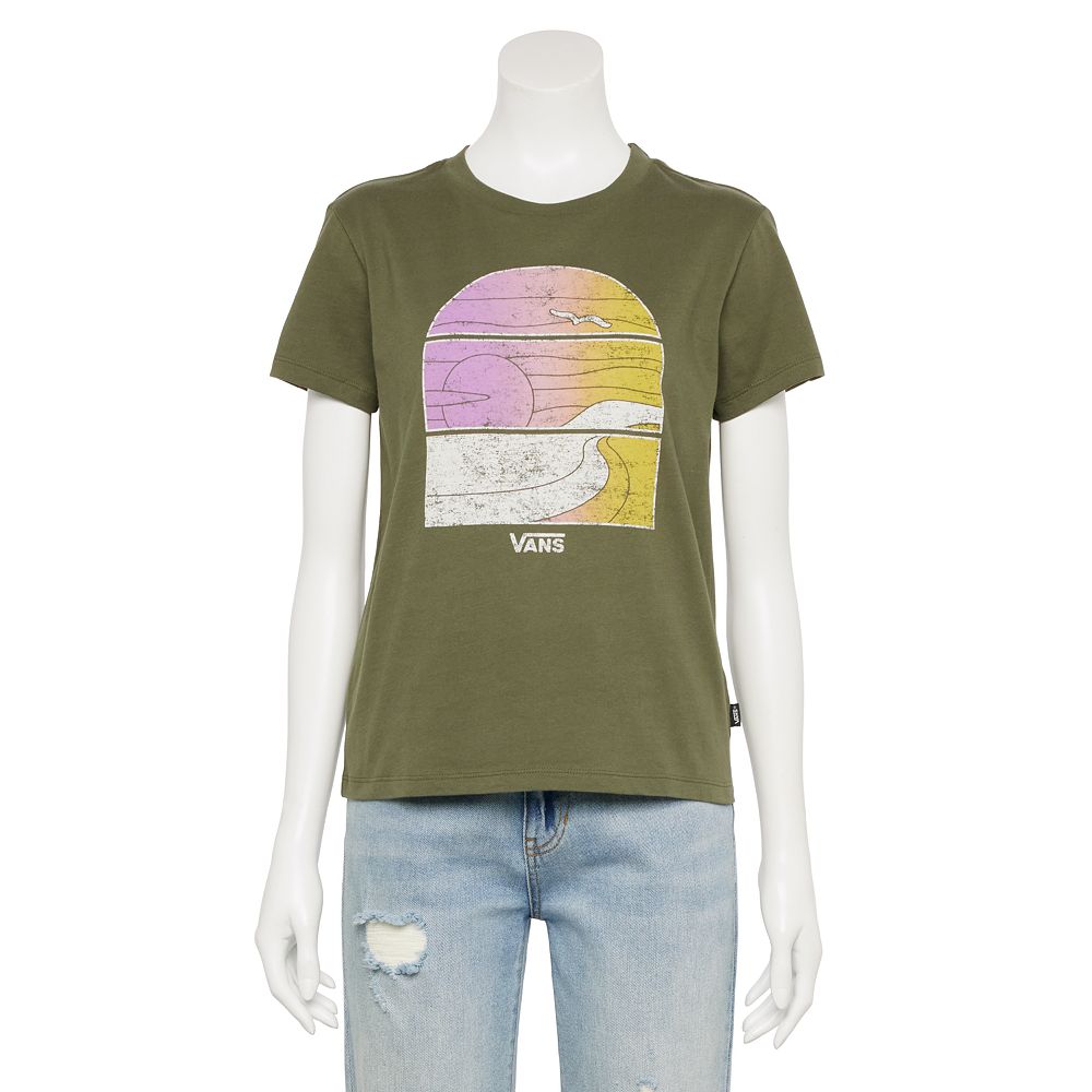 Juniors' Vans On the Road Sunset Graphic Tee