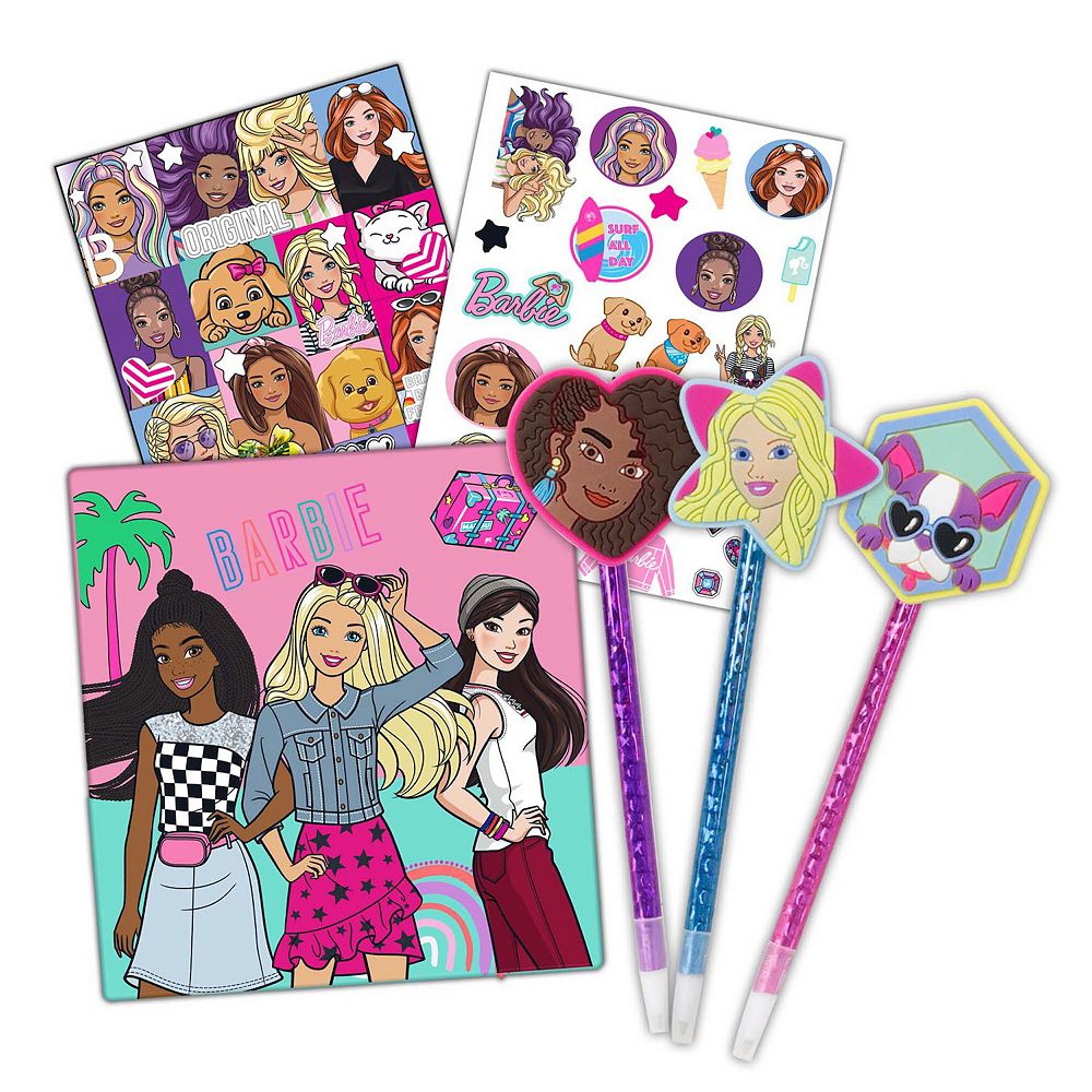 Barbie® Glitter Pen and Pad Art Set