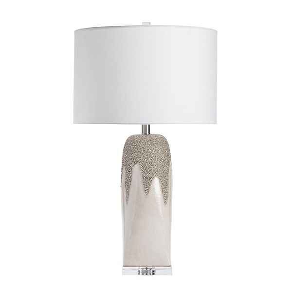 Rhiannon Volcanic Ceramic & Crystal Table Lamp
