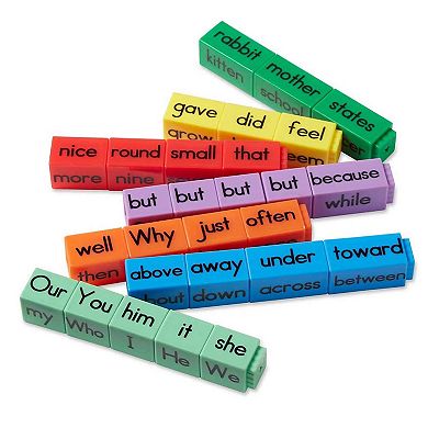 hand2mind Reading Rods Sentence Construction Cubes, Set of 156