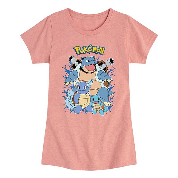 Girls 7-16 Pokemon Squirtle Evolution Tee