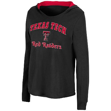 Women's Colosseum Black Texas Tech Red Raiders Catalina Hoodie Long ...