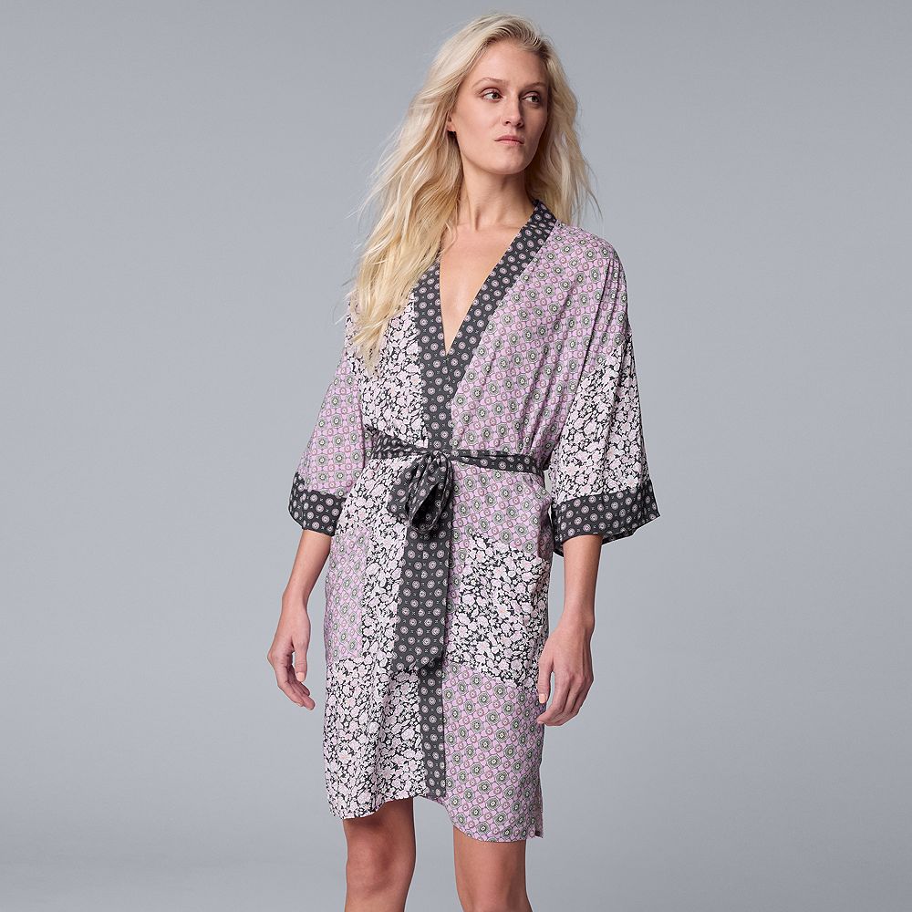 Women's Simply Vera Vera Wang Woven Wrap Robe
